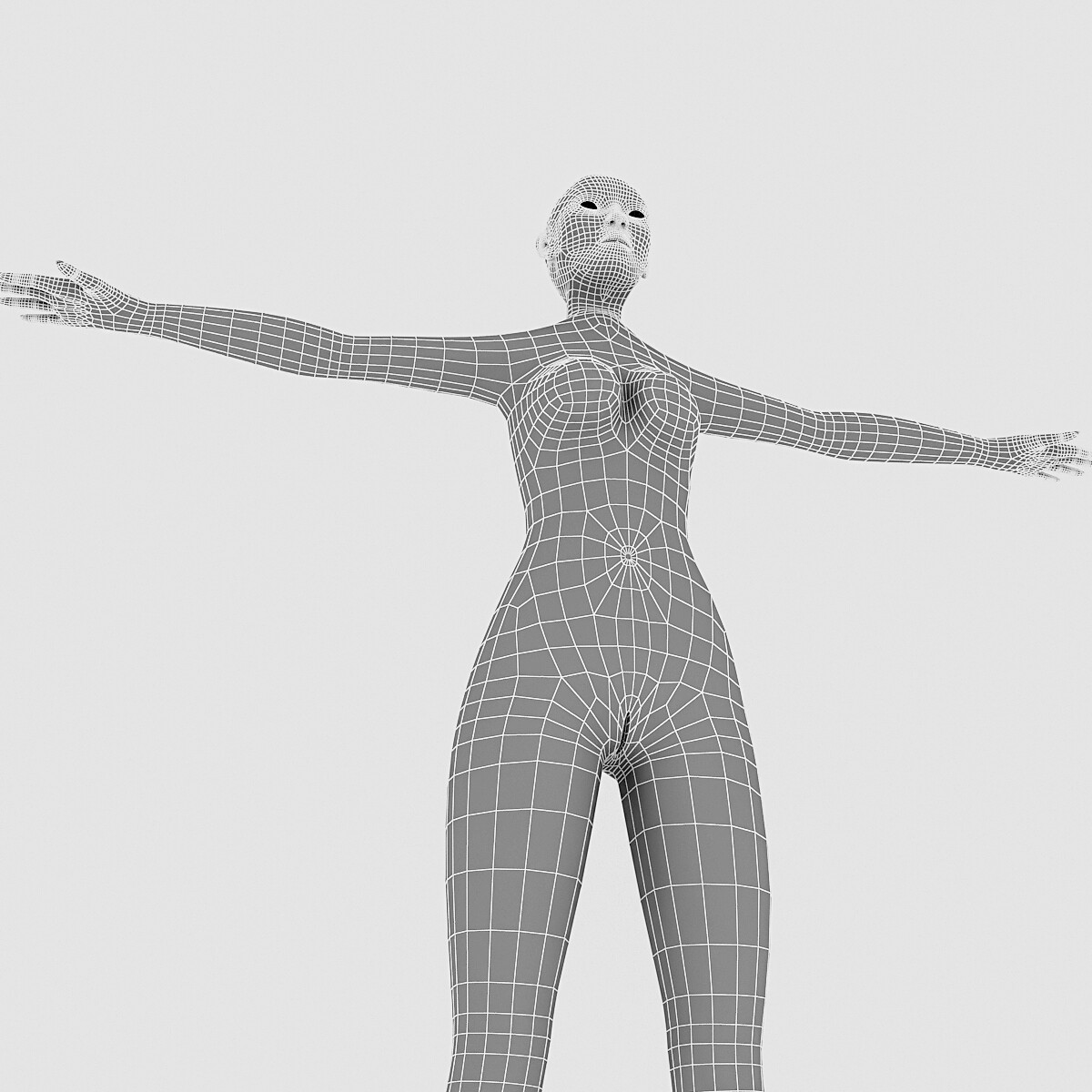 ArtStation - low poly female 3D model | Resources