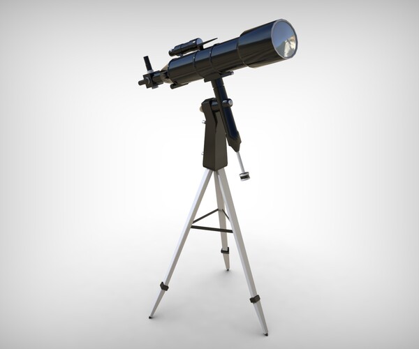 ArtStation - Realistic Telescope Lowpoly Blender model Low-poly | Game ...