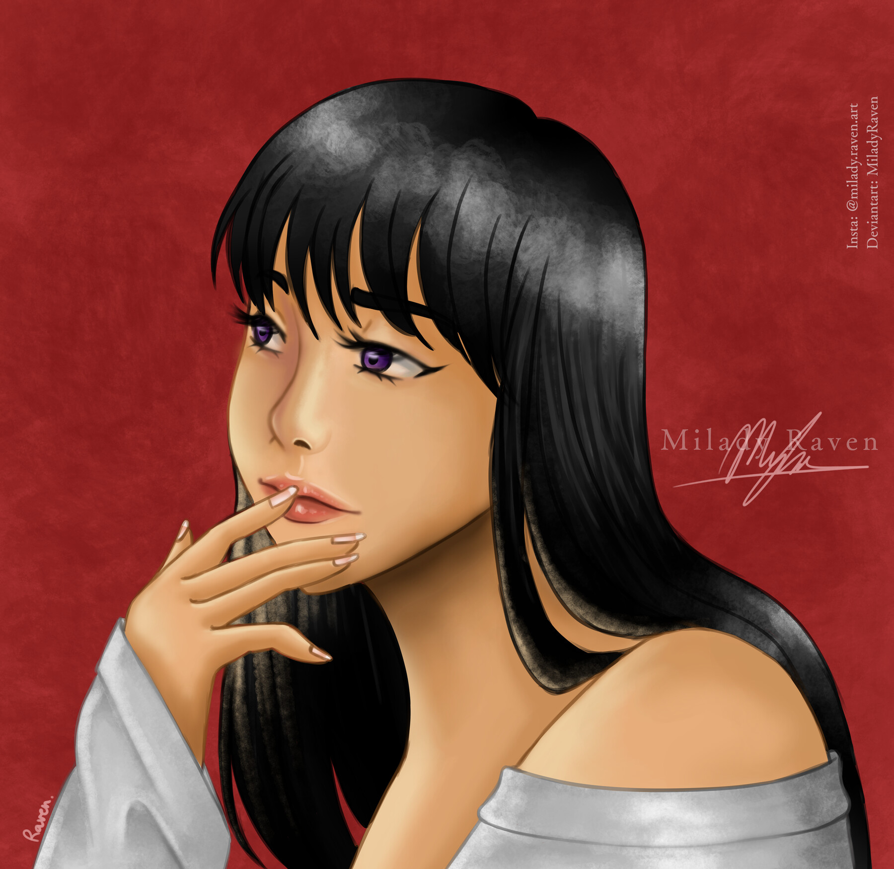 ArtStation - Amethyst, The Purple-Eyed Girl | Artworks