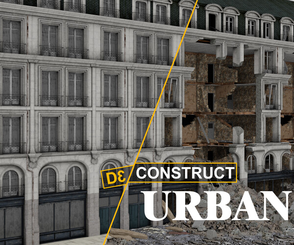 ArtStation - Modular Urban Destruction Kit | Game Assets