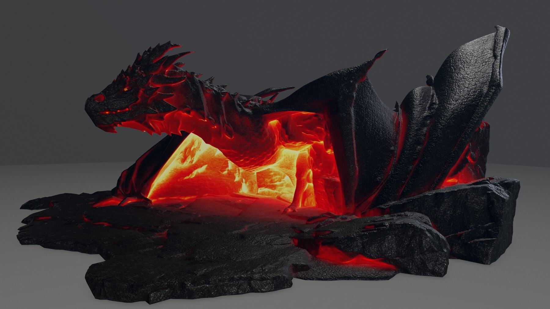 ArtStation - fire dragon | Game Assets