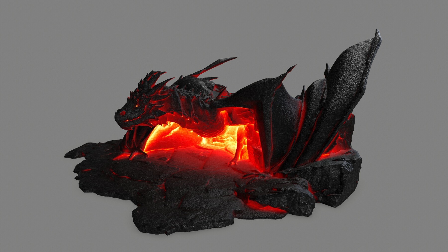 ArtStation - fire dragon | Game Assets