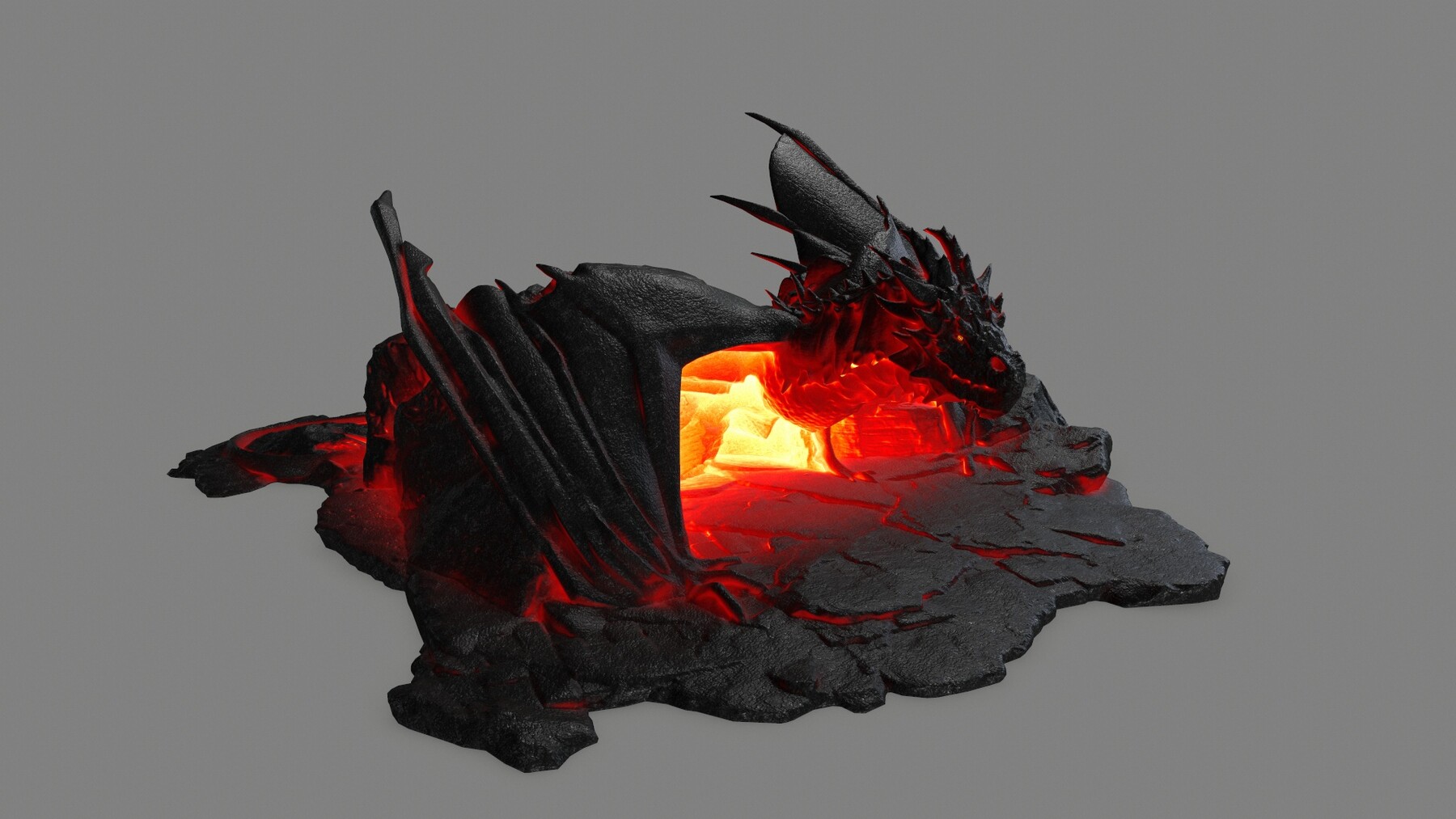ArtStation - fire dragon | Game Assets