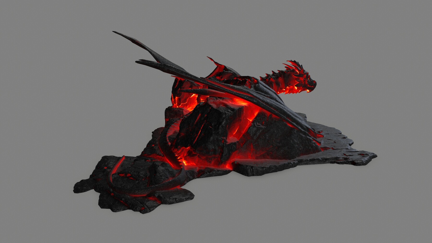 ArtStation - fire dragon | Game Assets