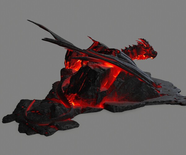 ArtStation - fire dragon | Game Assets
