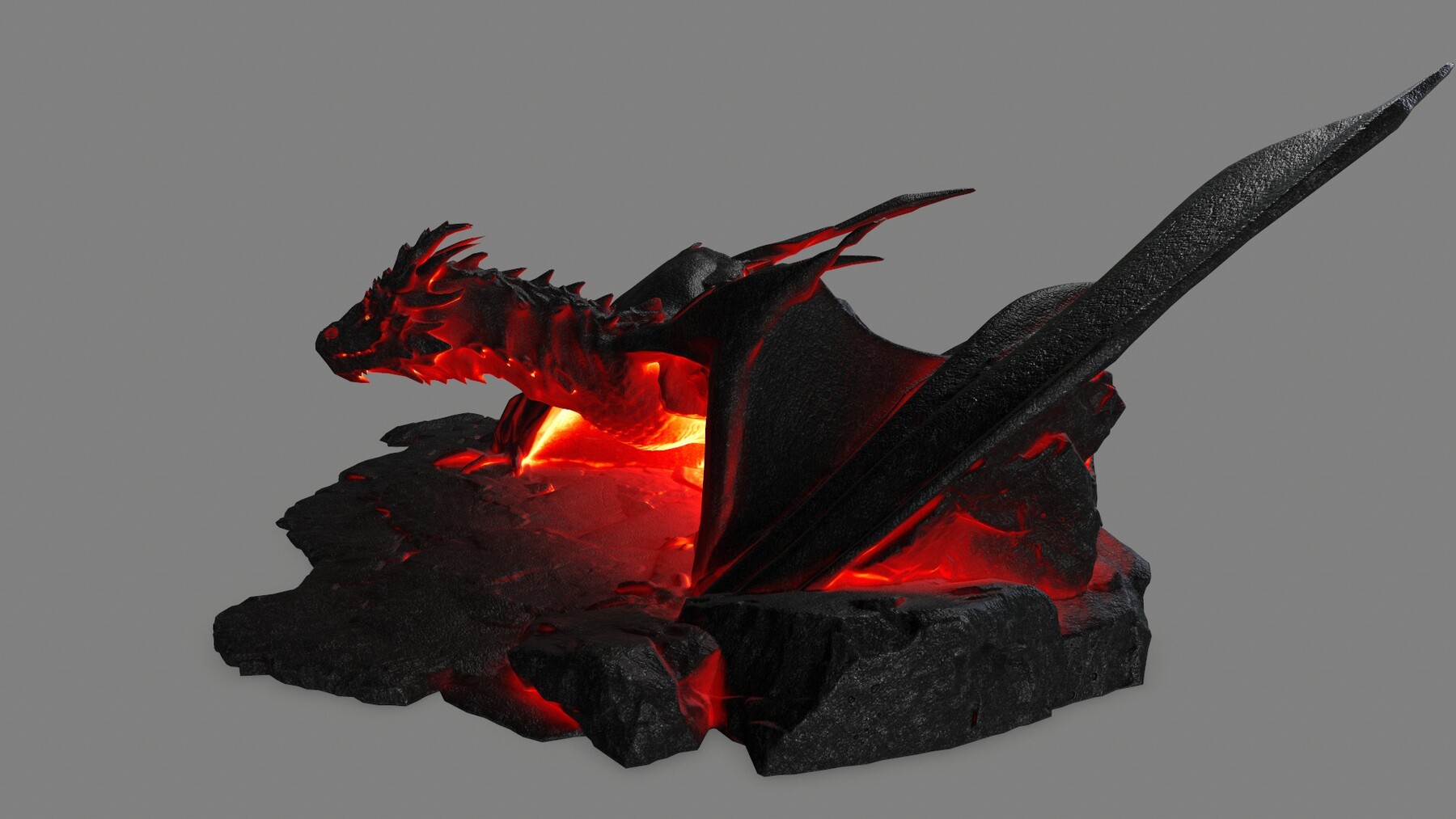 ArtStation - fire dragon | Game Assets