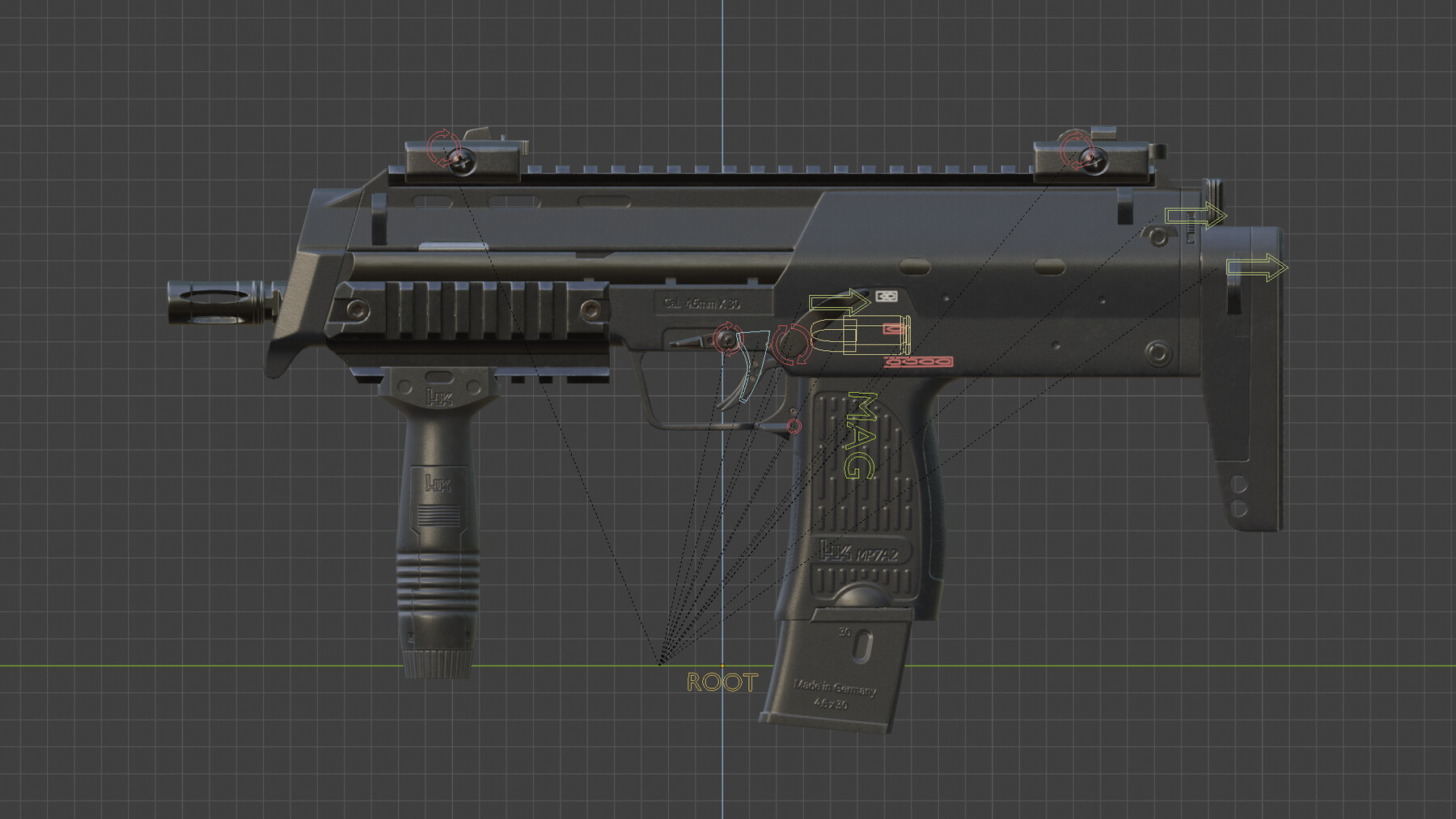 ArtStation - HK MP7A2 | Game Assets