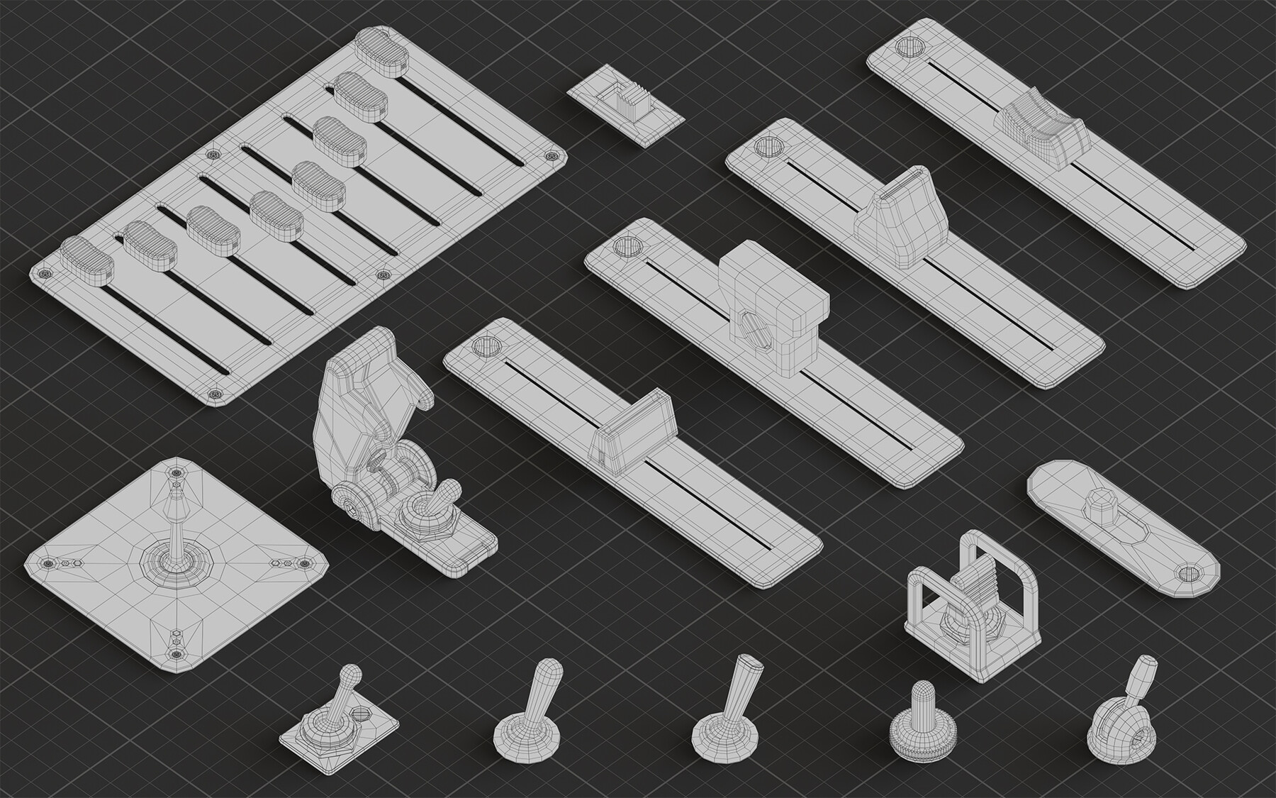 ArtStation - Control panel details Kitbash 150+ vol. 1 | Resources