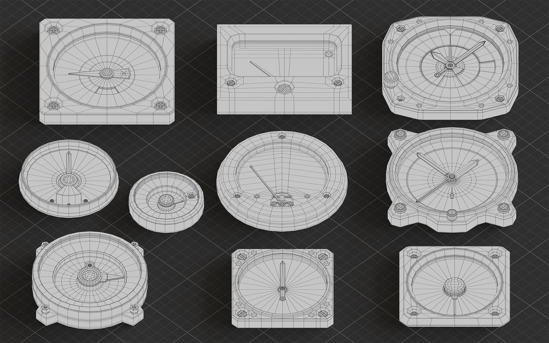 ArtStation - Control panel details Kitbash 150+ vol. 1 | Resources