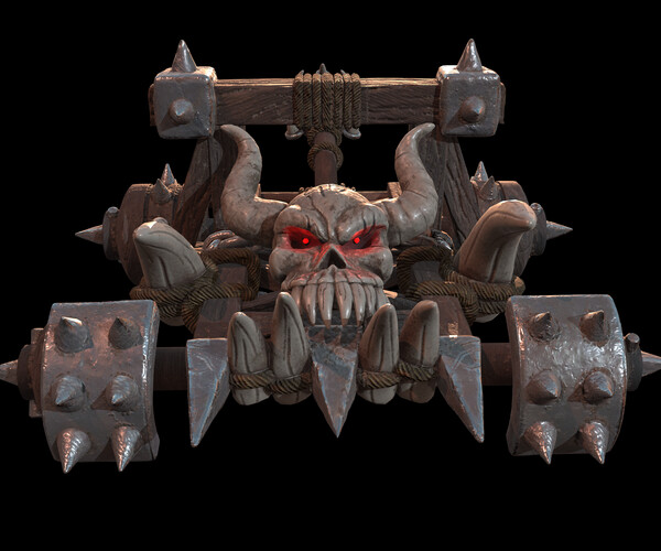 ArtStation - 3D Print - Ogre Catapult | Resources