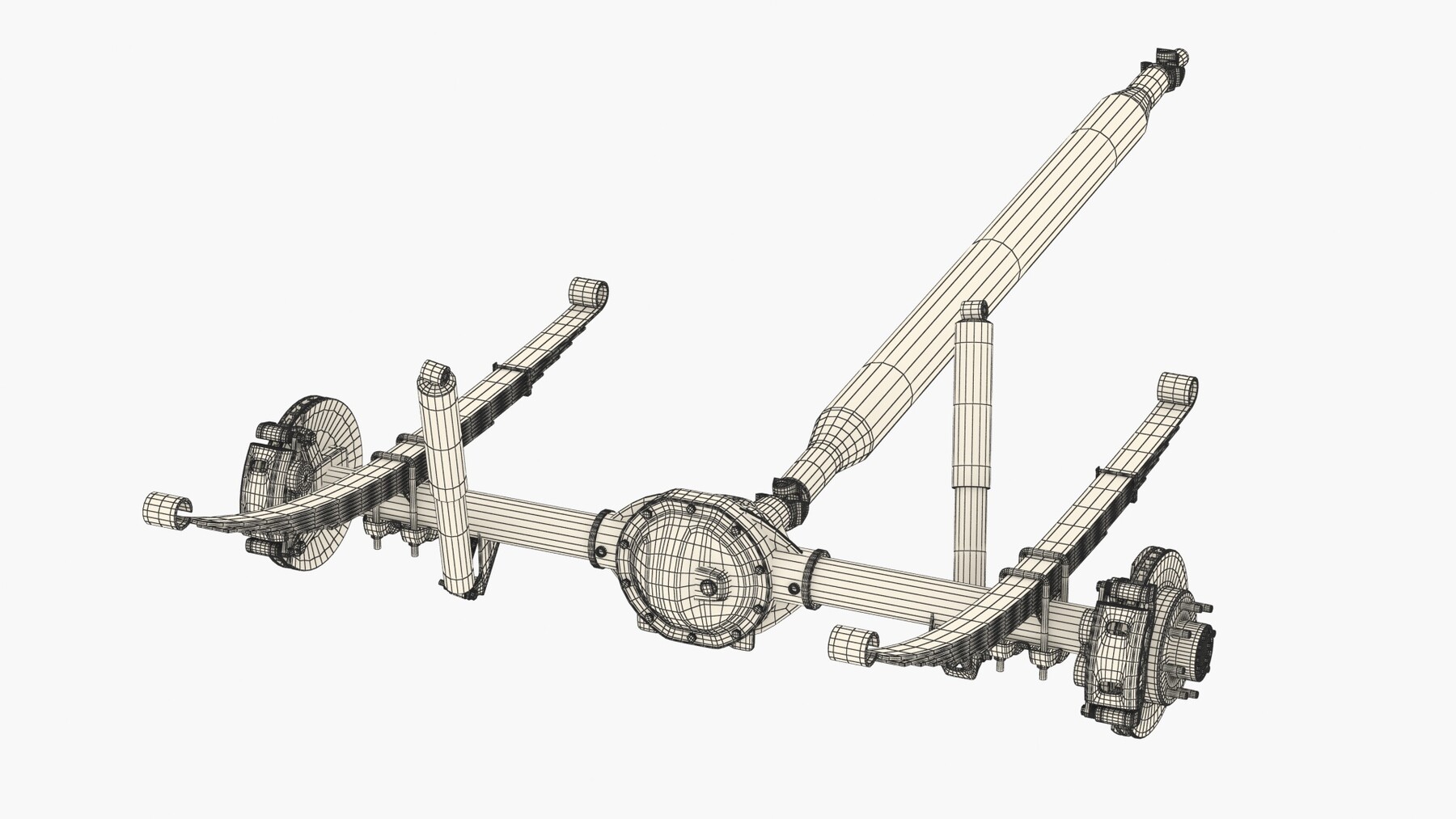 ArtStation - HEAVY DUTY AXLE AND DRIVESHAFT | Game Assets