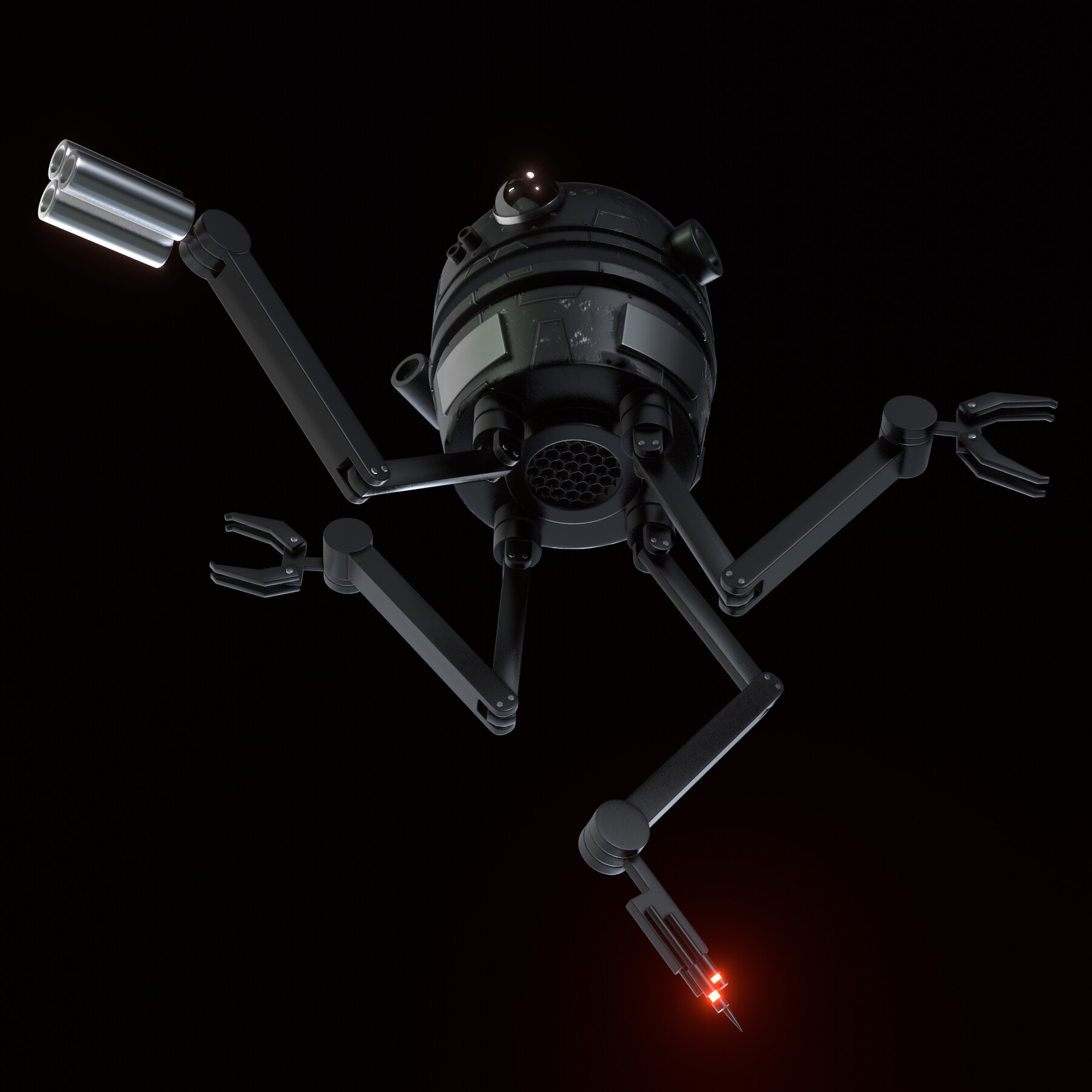 ArtStation - Sci-Fi Robot Drone Creation in Blender Eevee (Complete Tutorial Series) | Tutorials