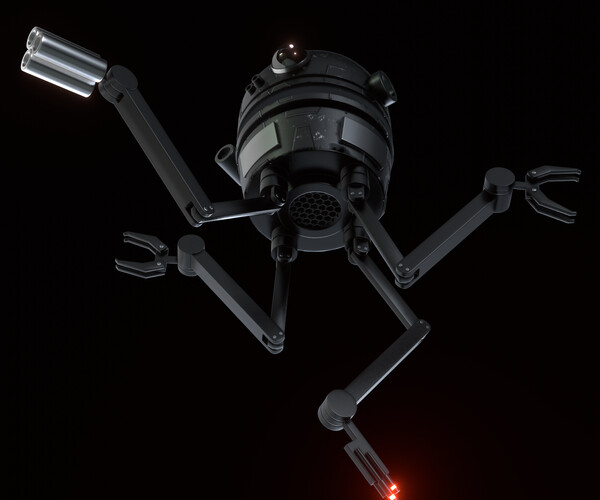 Artstation Sci Fi Robot Drone Creation In Blender Eevee Complete Tutorial Series Tutorials