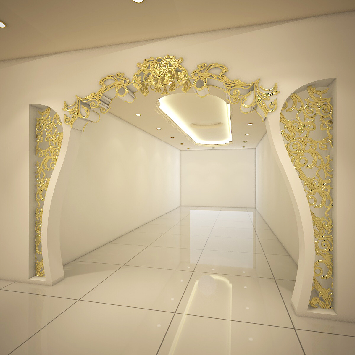 ArtStation - Partition with ornamental design 3D model | Resources