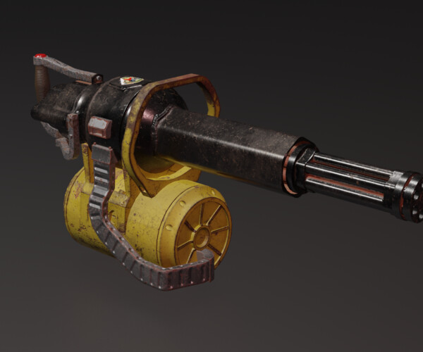 ArtStation - Minigun | Game Assets