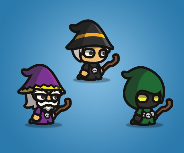 ArtStation - Wizard Tiny Style Character | Game Assets