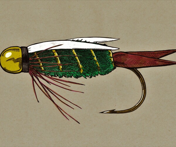 ArtStation - Prince Nymph II fly pattern | Artworks