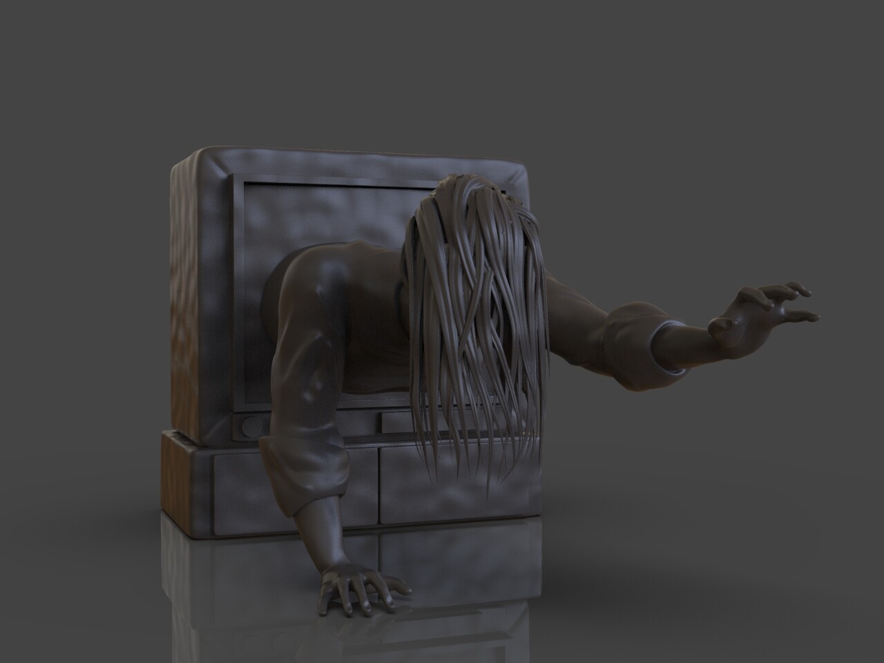 ArtStation - Sadako Ringu 1998 3D Print and Timelapse | Resources