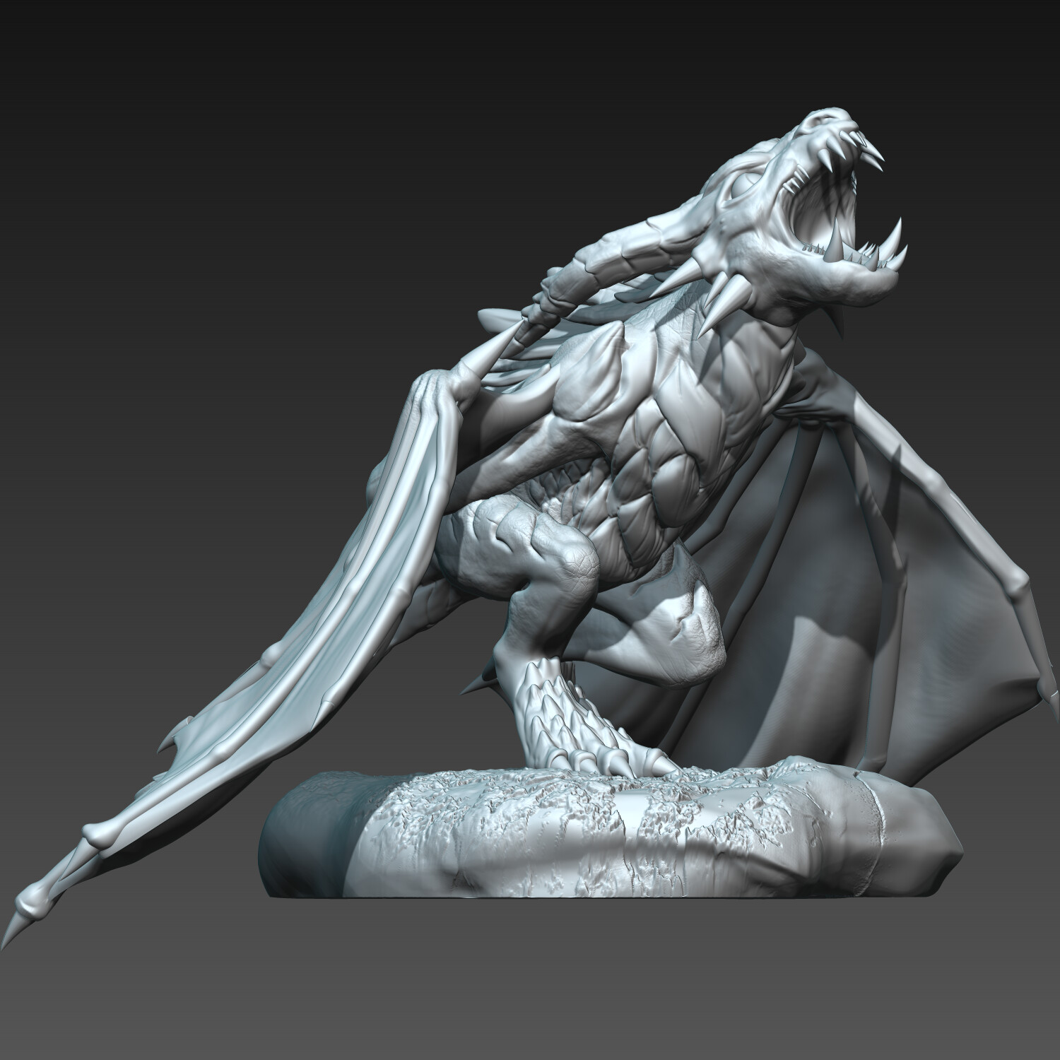 ArtStation - 3D Print - Frost Wyvern Pose B | Resources