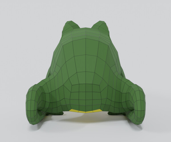 ArtStation - Low Poly Cartoon Frog | Game Assets