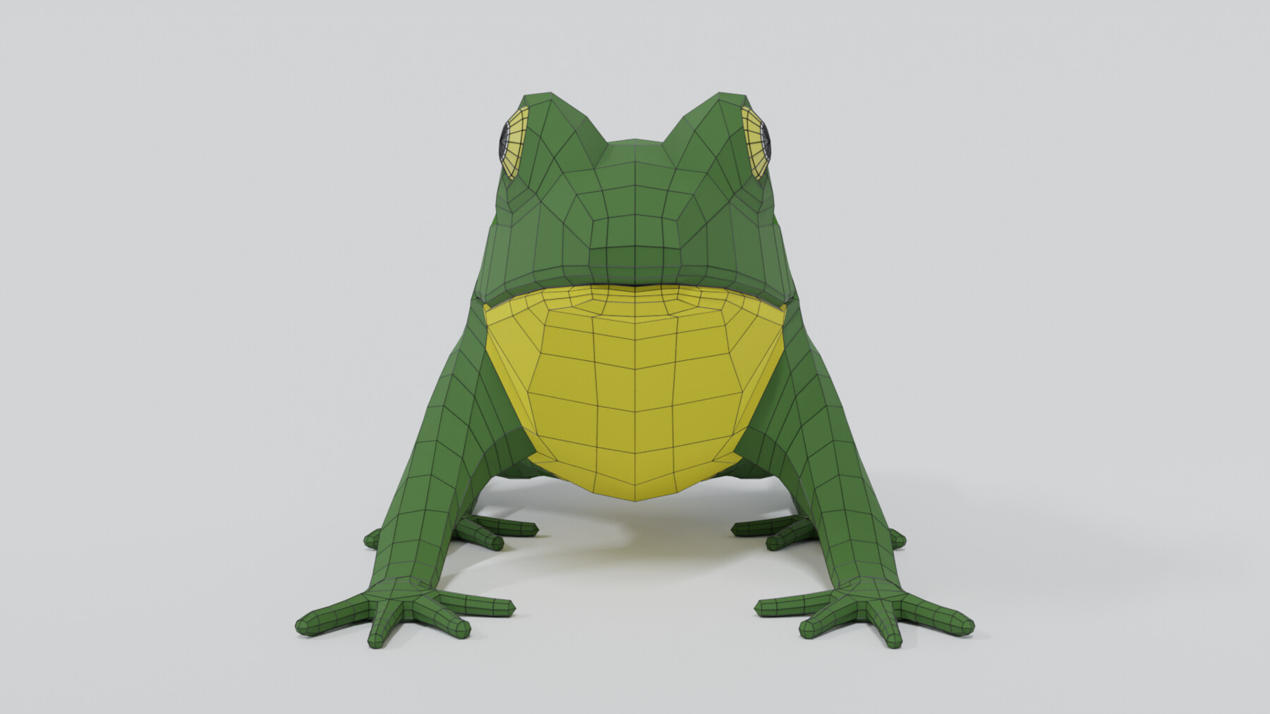 ArtStation - Low Poly Cartoon Frog | Game Assets