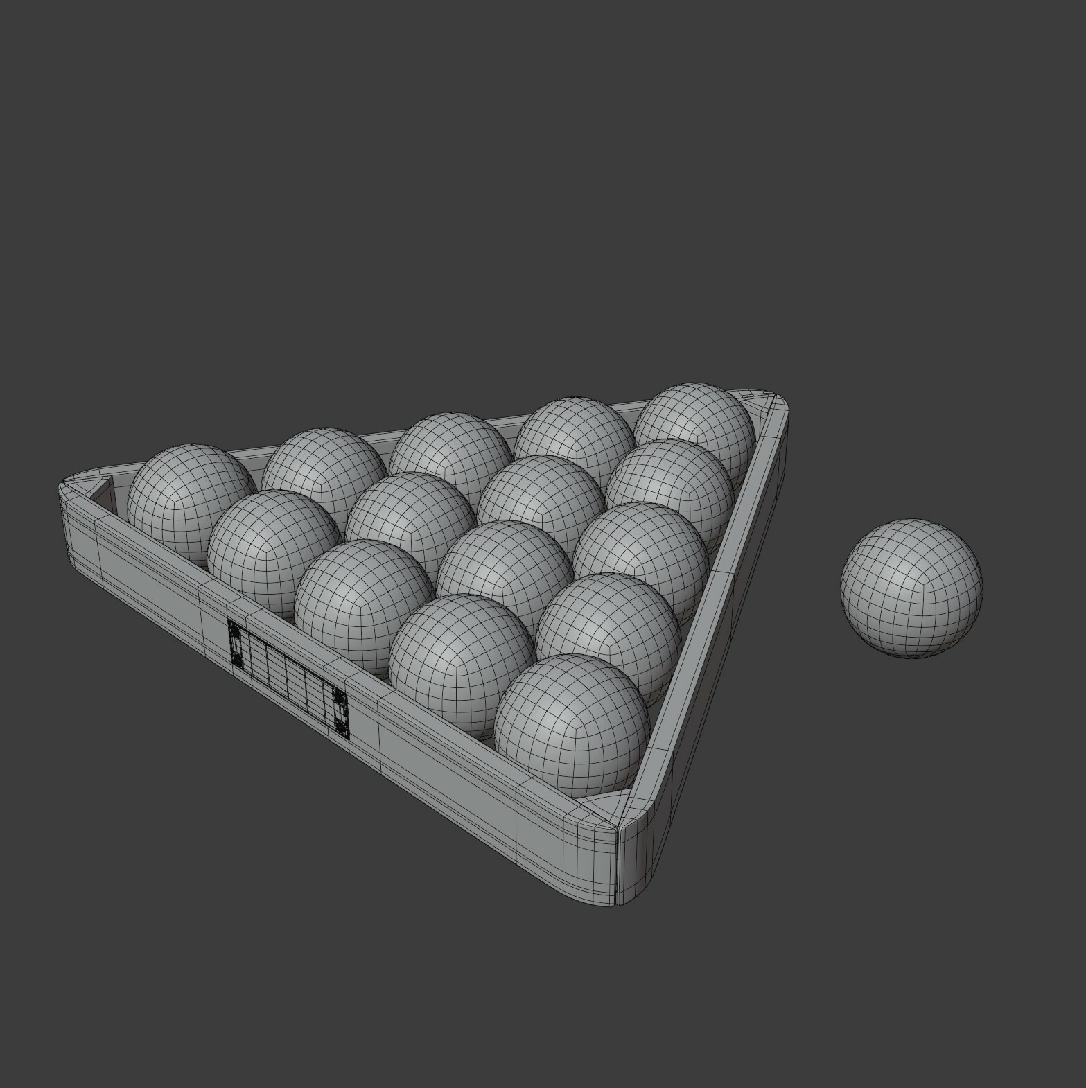 ArtStation - Wooden Pool Triangle and Ball Set | Resources