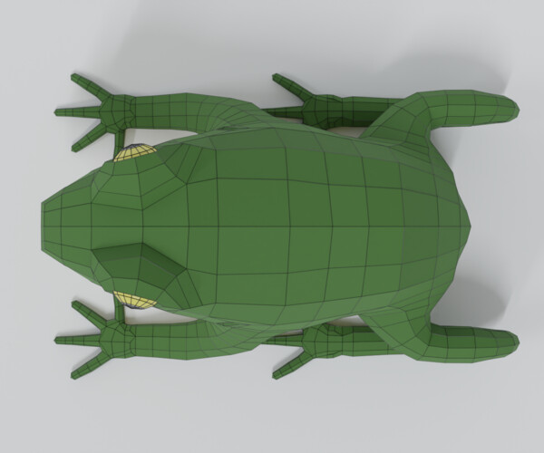 ArtStation - Low Poly Cartoon Frog | Game Assets