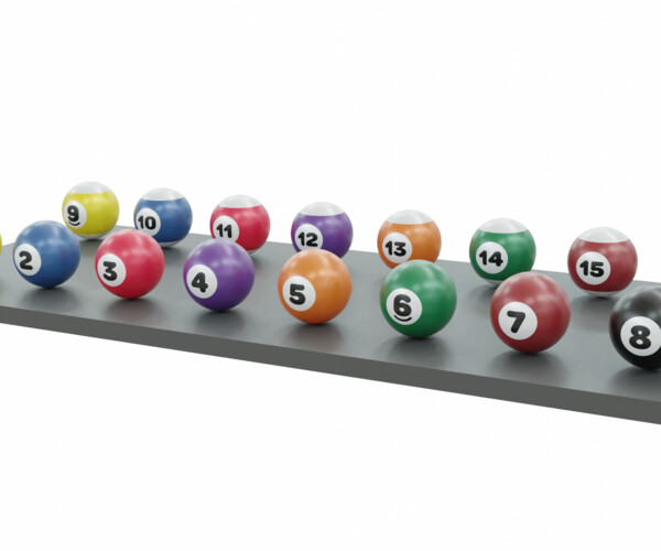 ArtStation - Pool Table Scene Collection | Game Assets