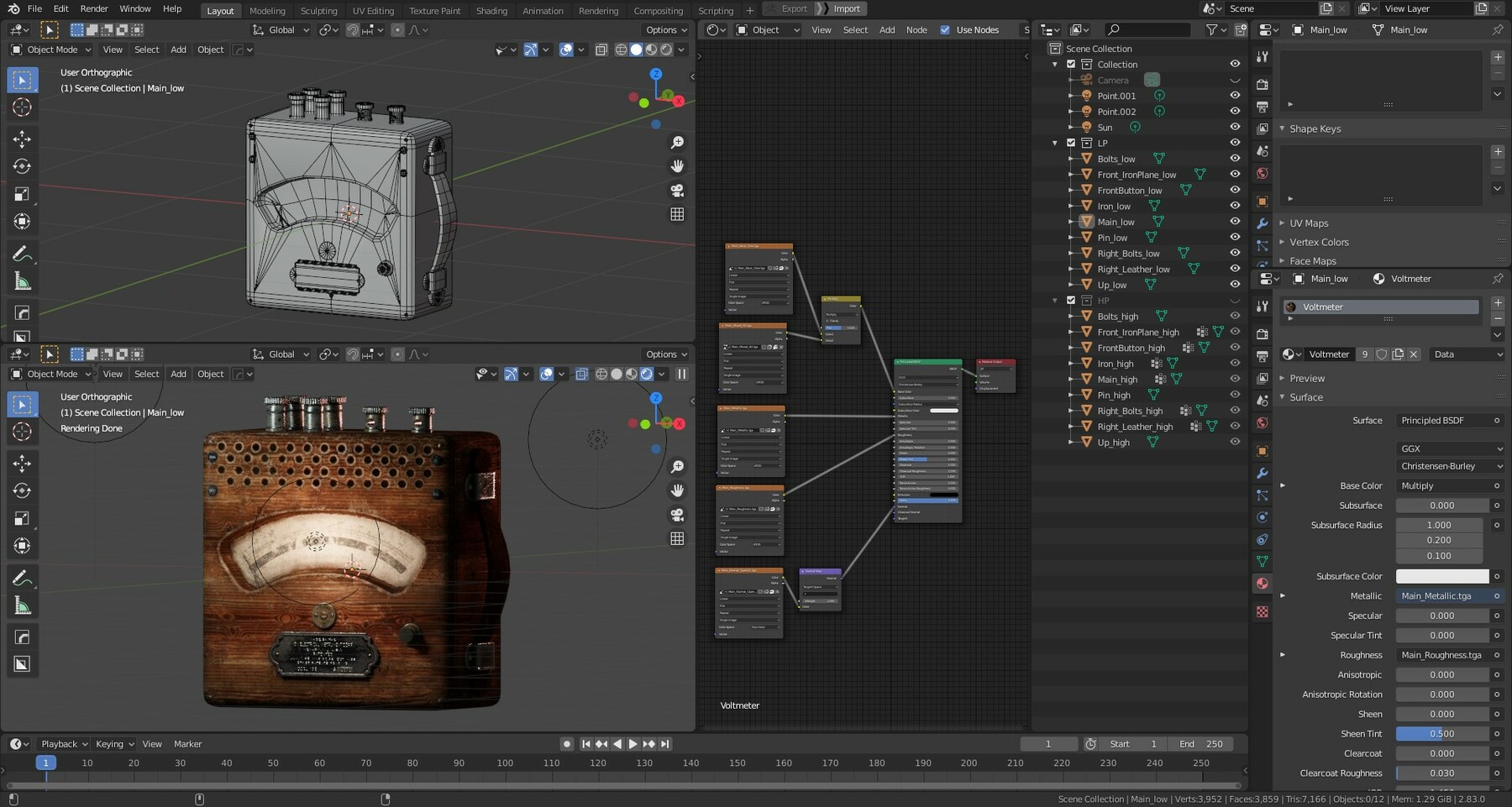 ArtStation - Voltmeter 3D Model | Game Assets