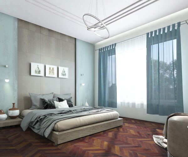 ArtStation - Bedroom interior scene | Resources