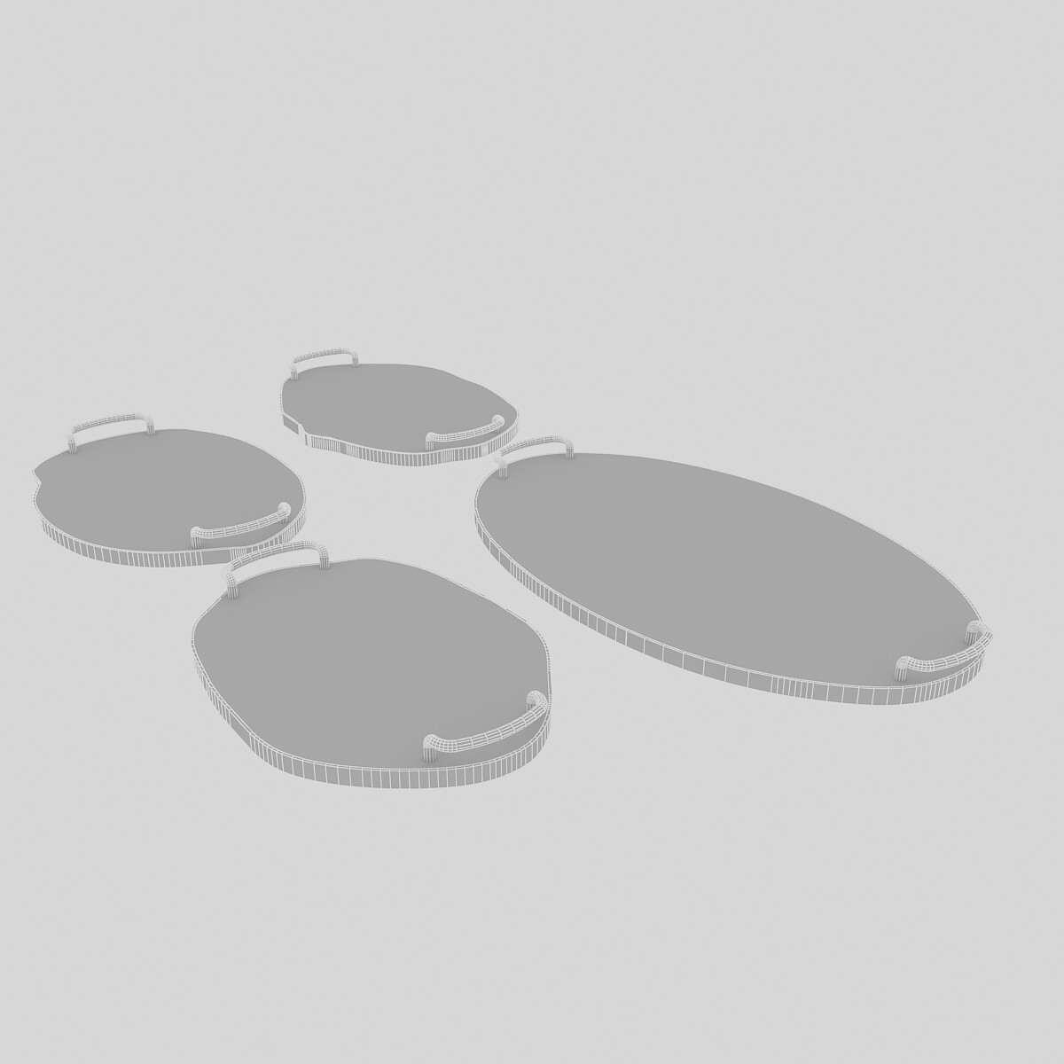 ArtStation - 3D wooden trays model | Resources