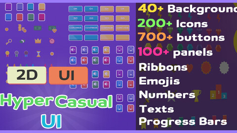 ArtStation - Hyper Casual UI | Game Assets