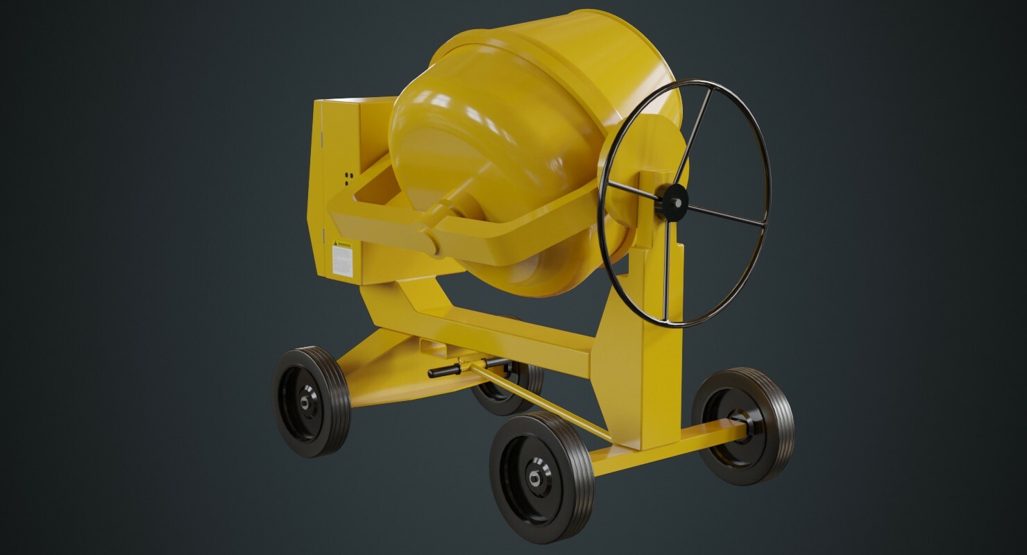 ArtStation - Concrete Mixer 1A | Game Assets