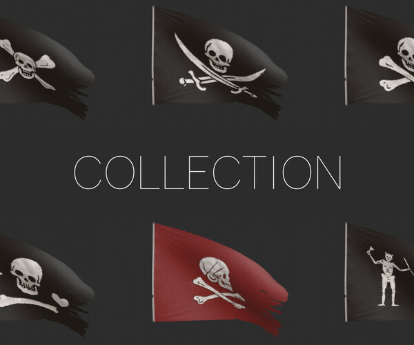 ArtStation - Pirates Flags Collection | Game Assets