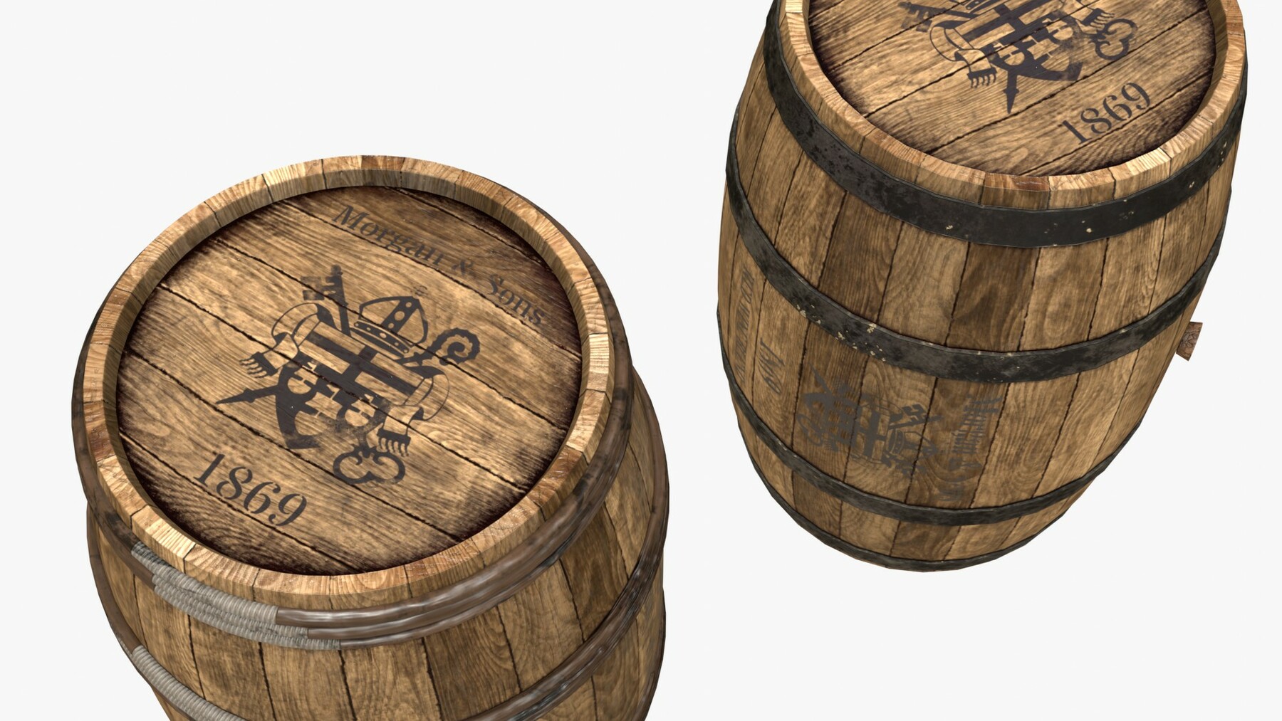 ArtStation - Wooden Barrels Assets 2 | Game Assets