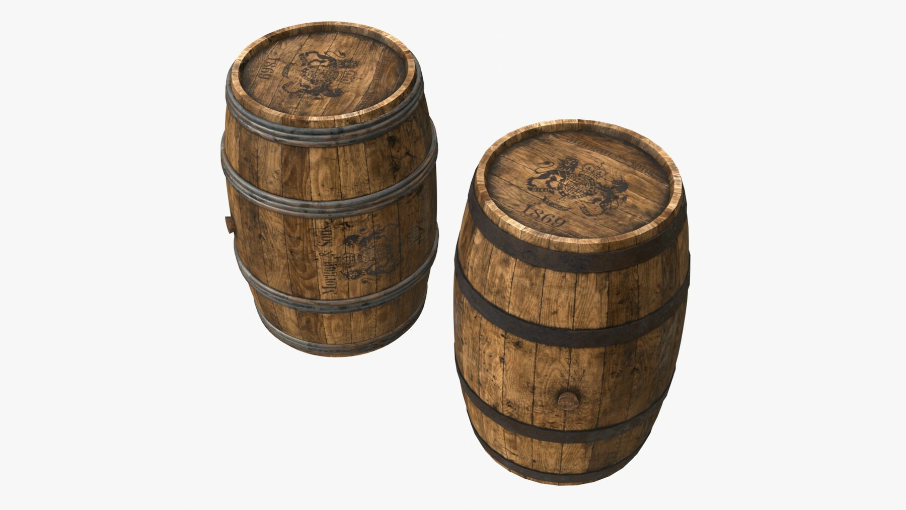 ArtStation - Wooden Barrels Assets 3 | Game Assets