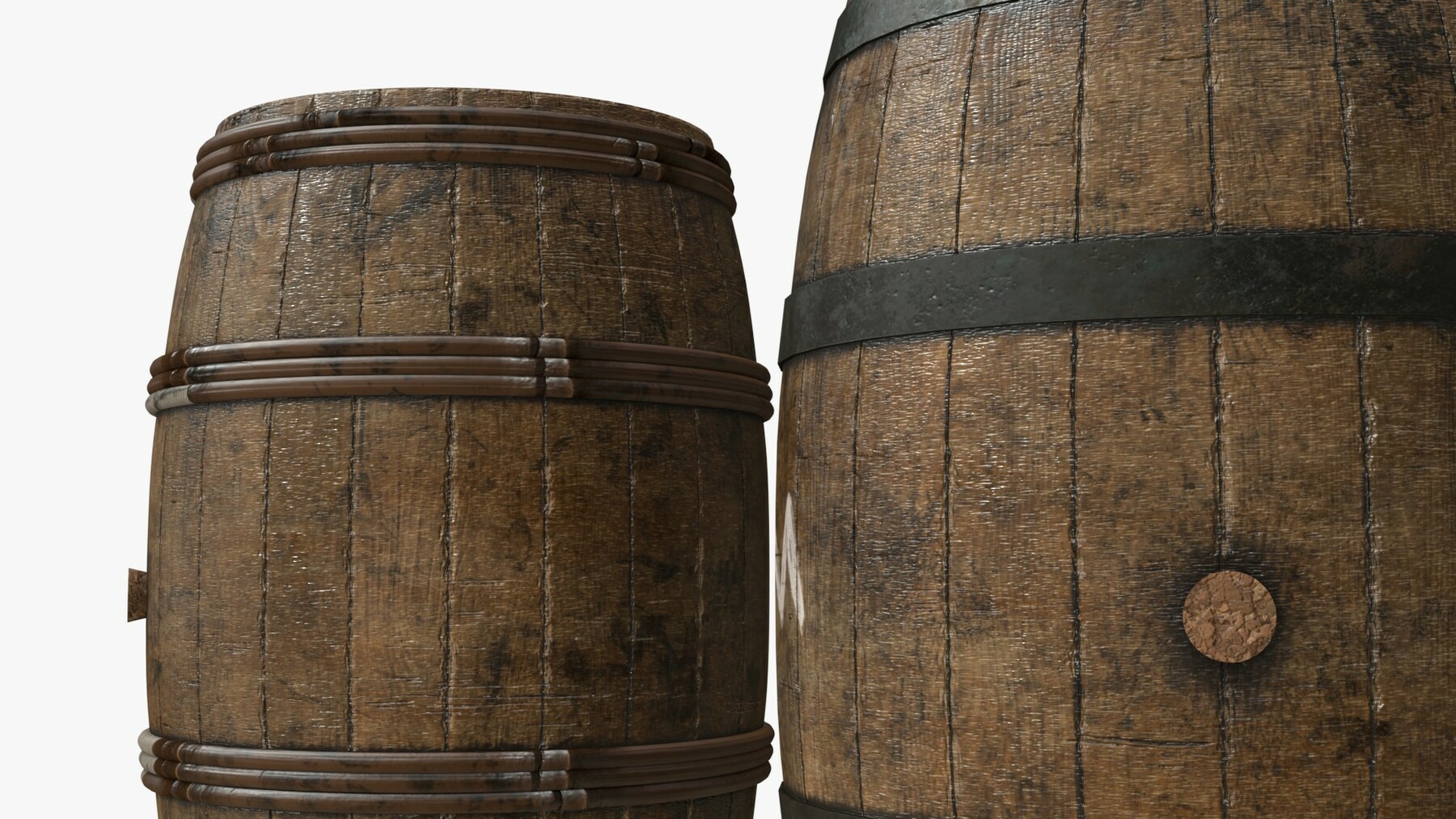 ArtStation - Wooden Barrels Assets 5 | Game Assets
