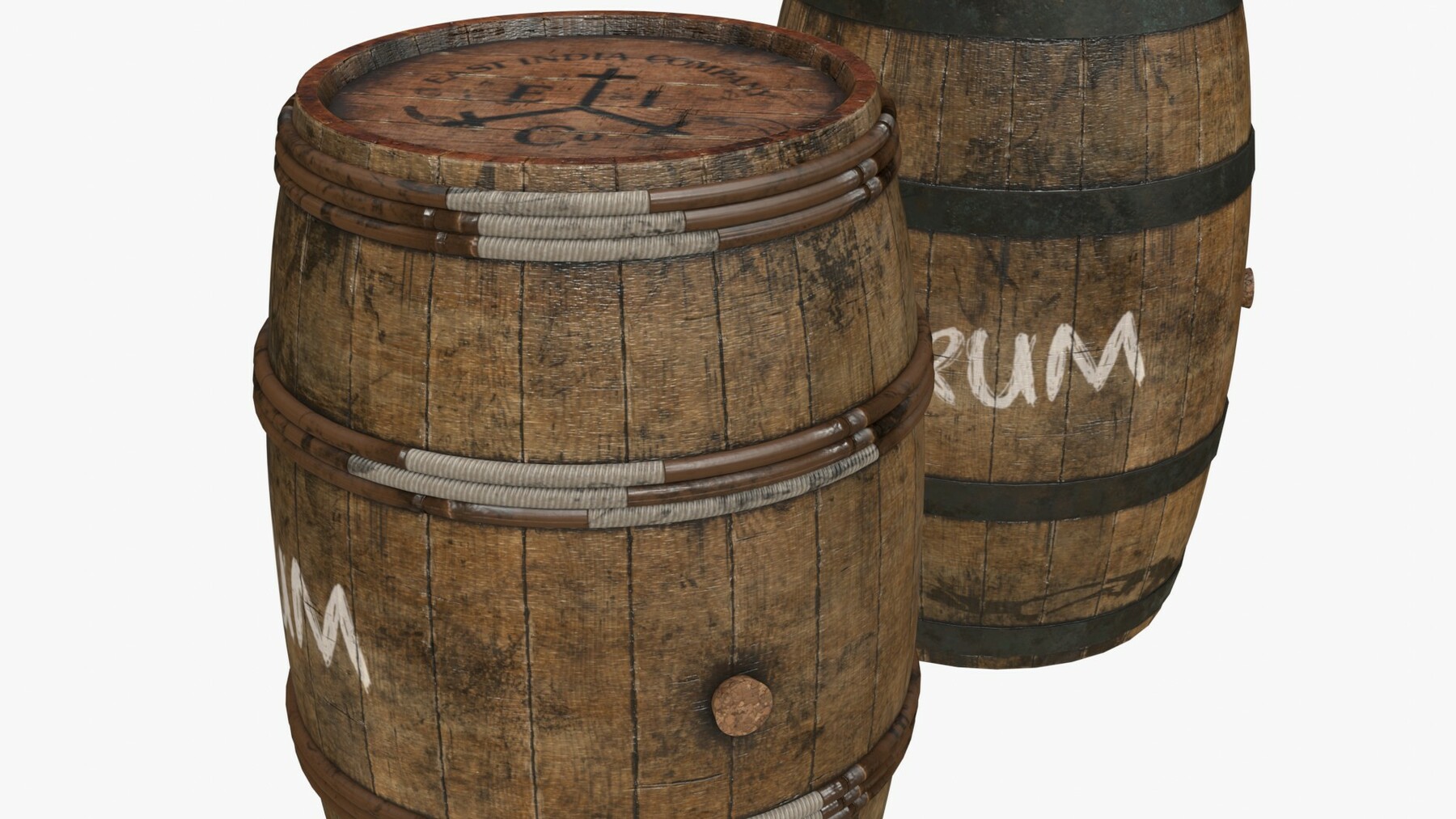 ArtStation - Wooden Barrels Assets 5 | Game Assets