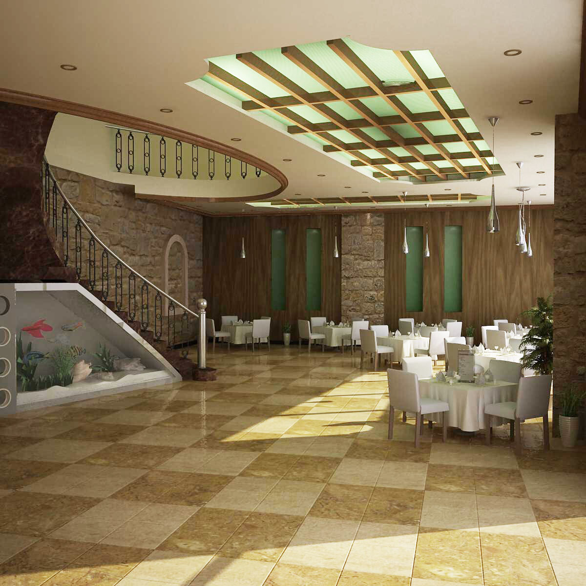 ArtStation - Resturant 3D Model | Resources