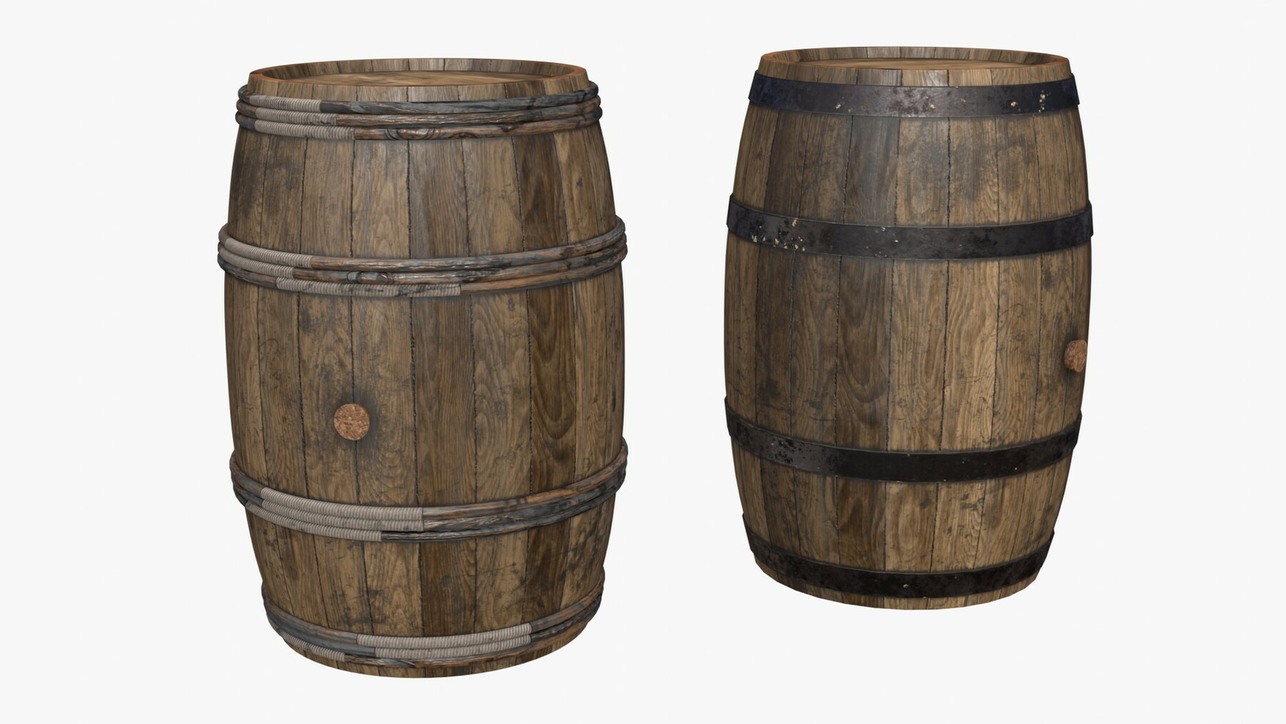 ArtStation - Wooden Barrels Assets 6 | Game Assets