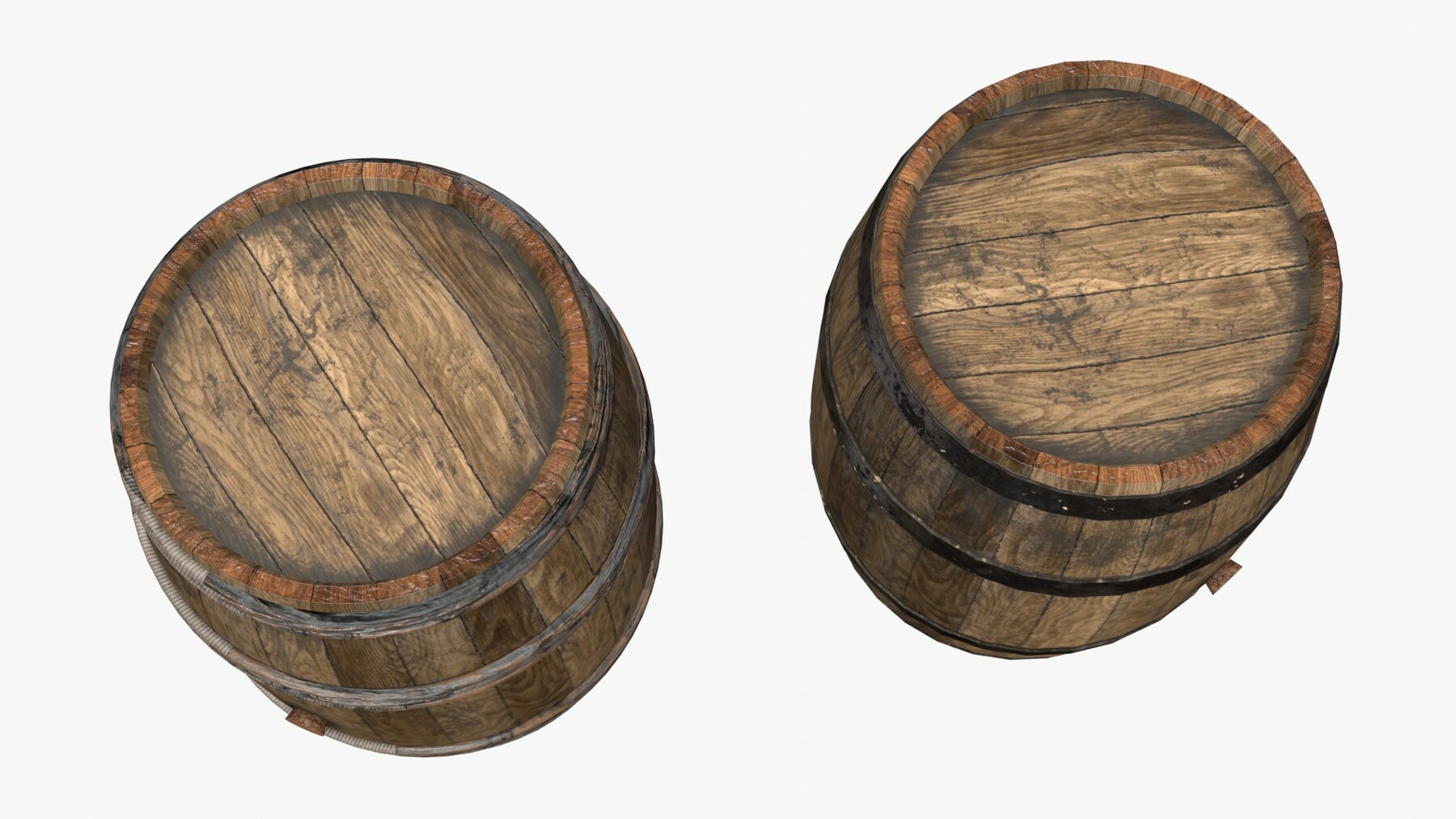 ArtStation - Wooden Barrels Assets 6 | Game Assets