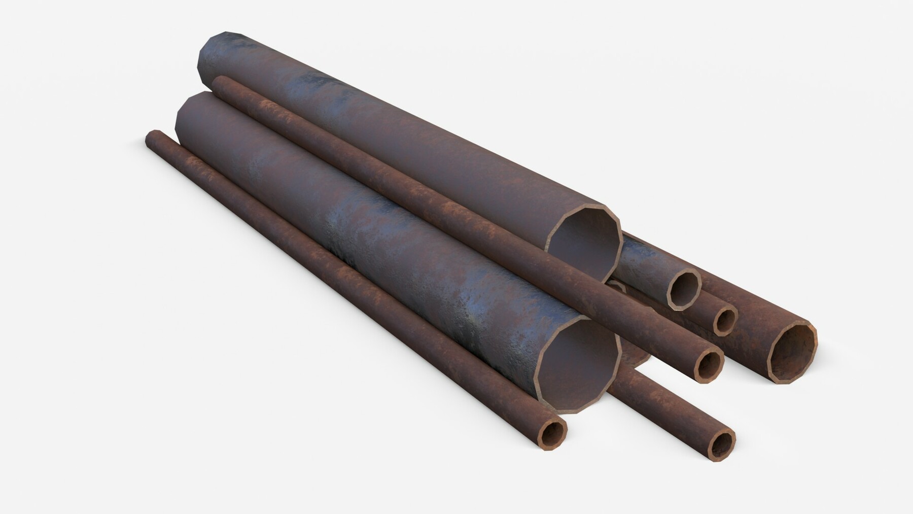 ArtStation - Steel Rusted Pipes | Game Assets