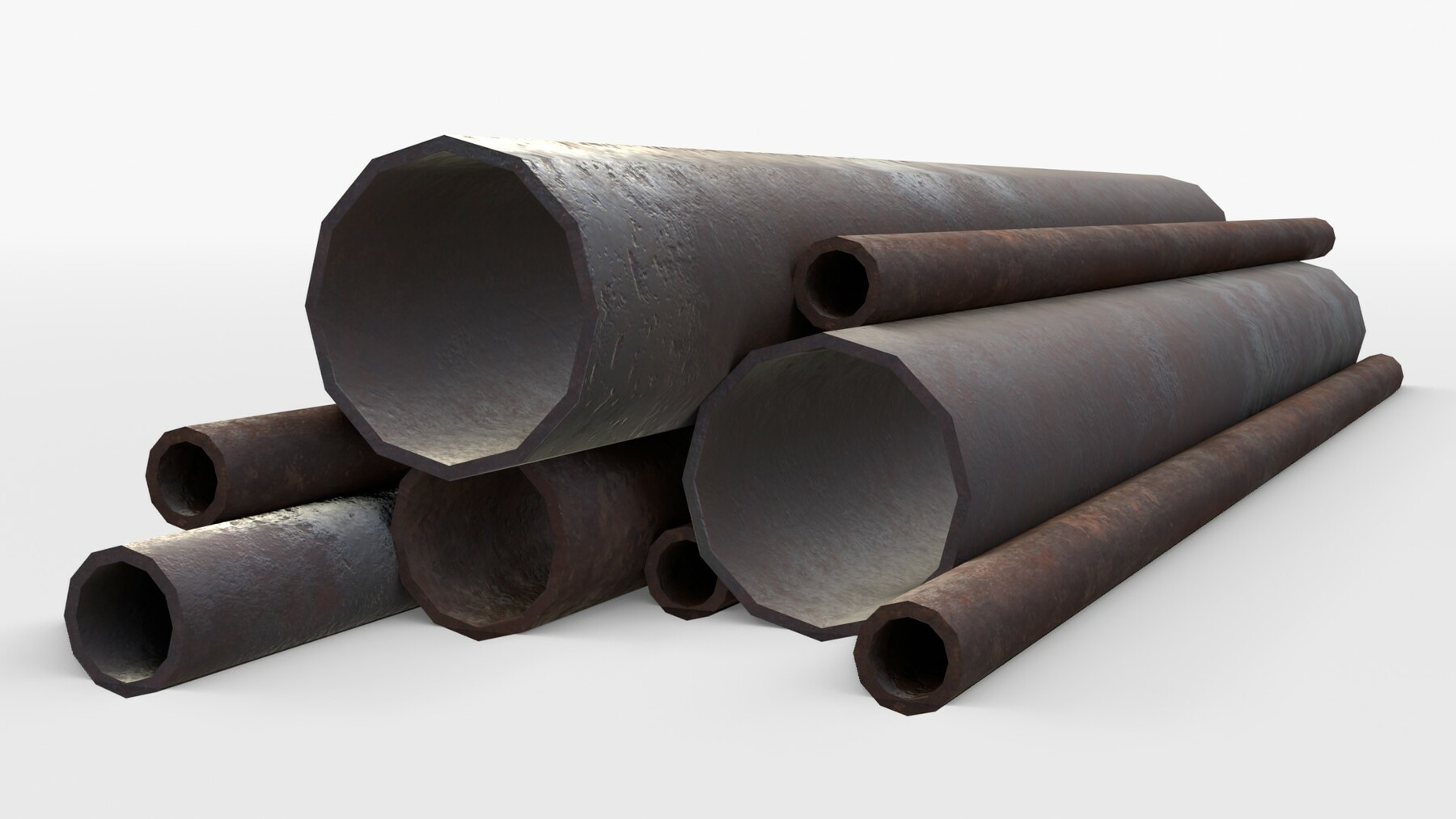 ArtStation - Steel Rusted Pipes | Game Assets