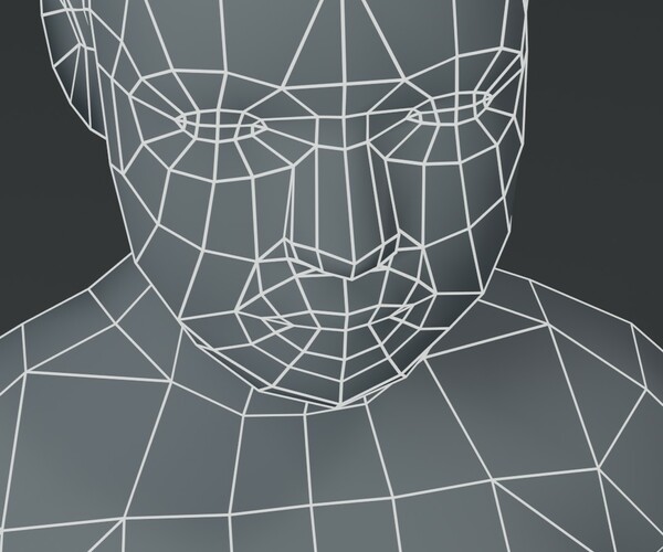 ArtStation - Female Body Fat Base Mesh 3D Model 1000 Polygons | Game Assets