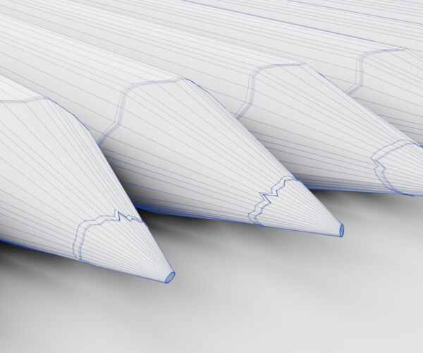 ArtStation - Colored Pencils Low Poly | Resources