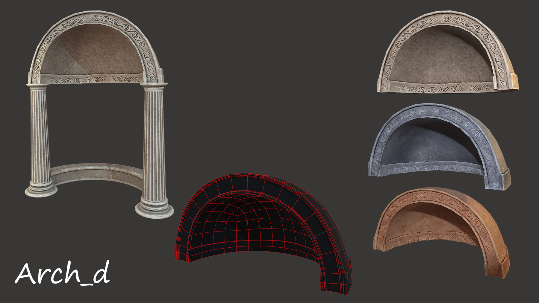 ArtStation - column & arch | Game Assets