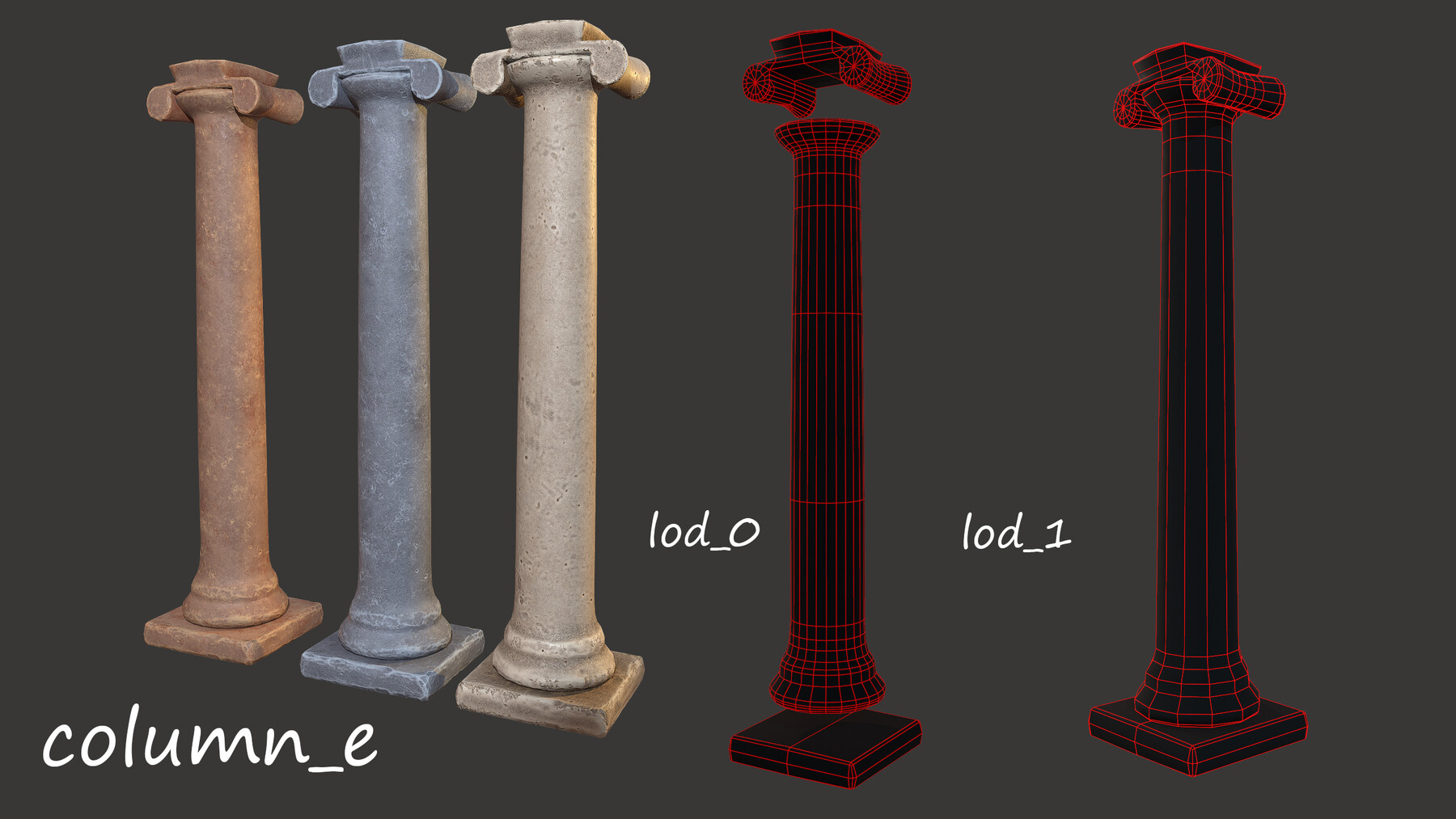 ArtStation - column & arch | Game Assets