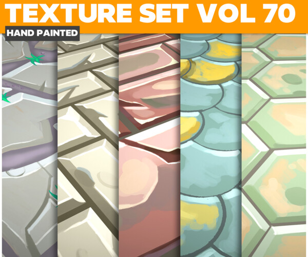 ArtStation - Mix Vol.70- PBR Textures | Game Assets