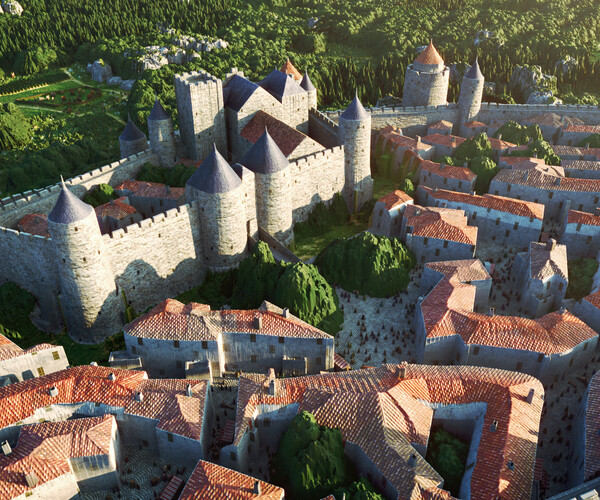 ArtStation - Medieval City Generator - Substance Designer | Game Assets