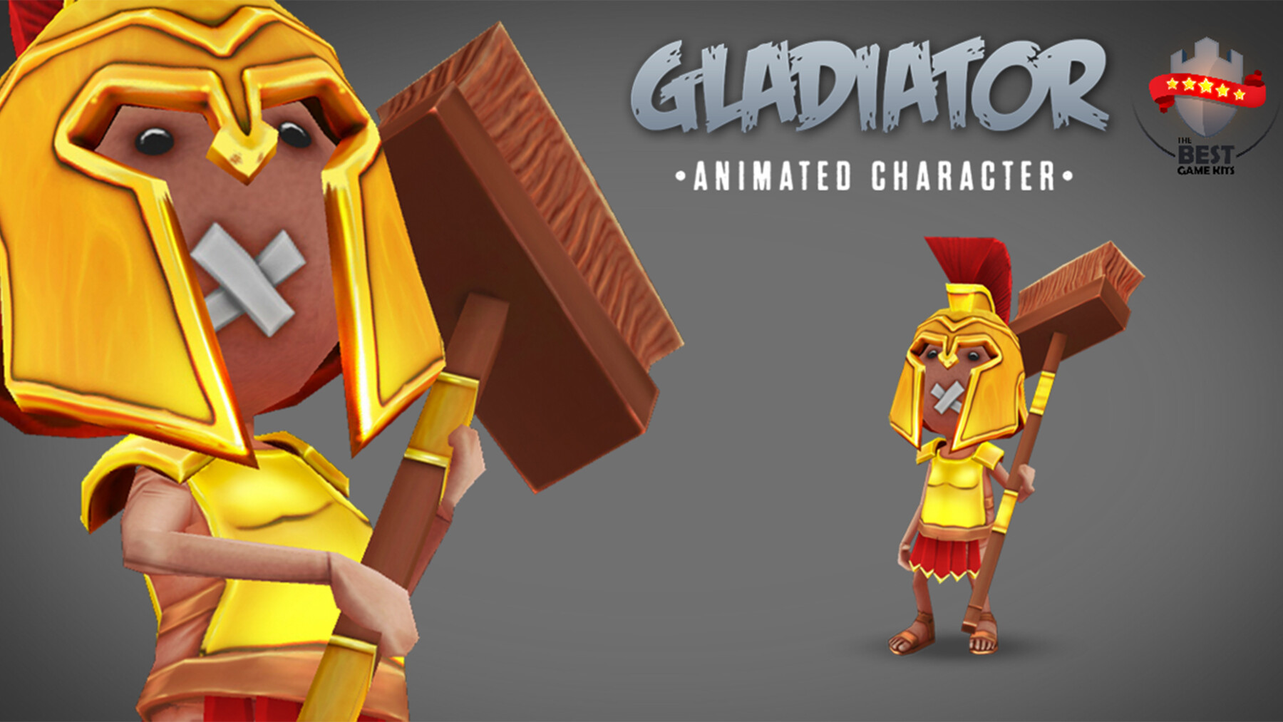 ArtStation - Gladiator animated character | Game Assets